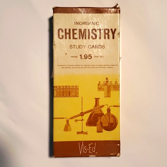 Vis-Ed | Other | Inorganic Chemistry Study Cards Set Of 555 Study Cards ...